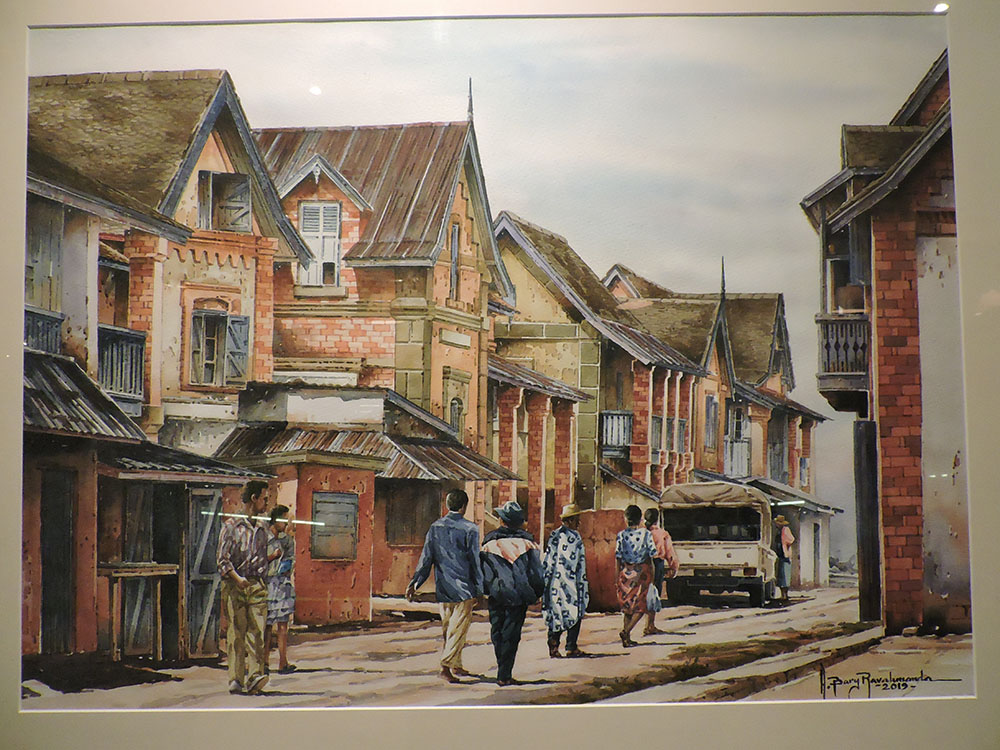 Le peintre malgache Bary Ravalimanda à Hennessy Park Hotel